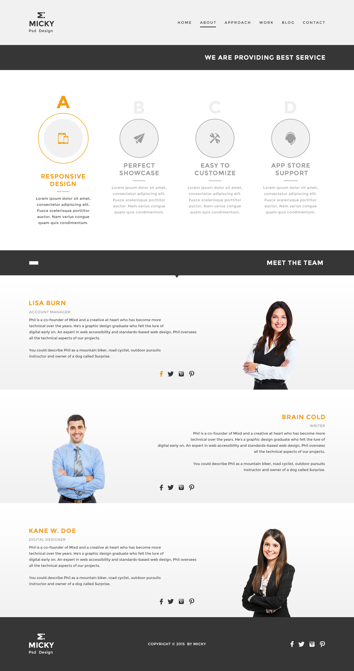 MICKY CREATIVE PSD TEMPLATE by kamleshyadav | ThemeForest